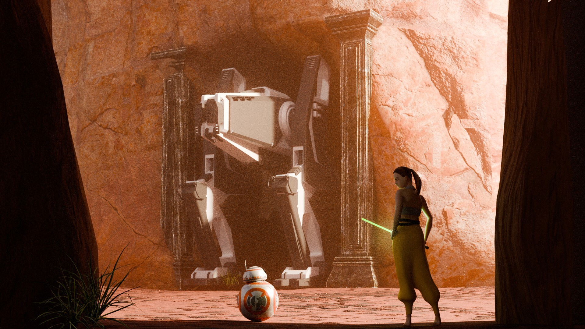 ArtStation - Mech in Desert