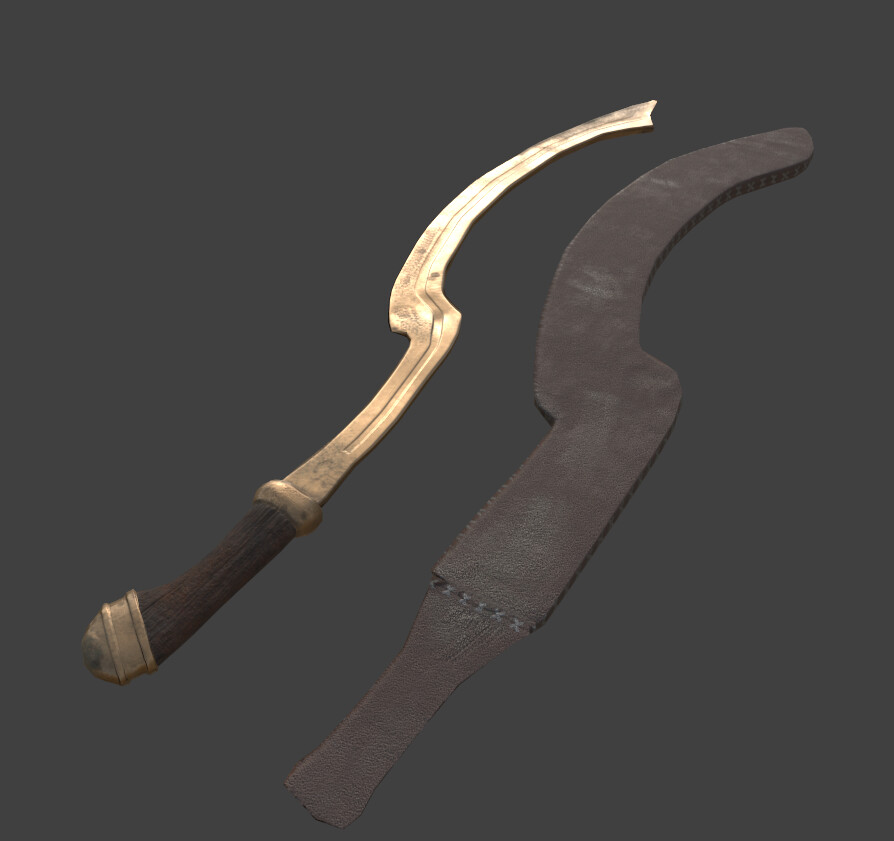 ArtStation - Khopesh and Scabbard