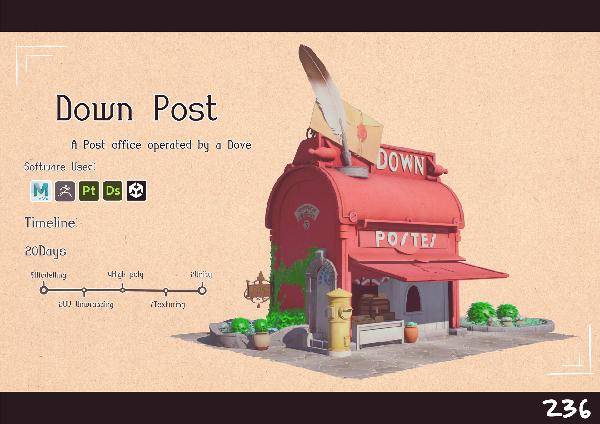 ArtStation - Down Post (Art by: Joker Chen)