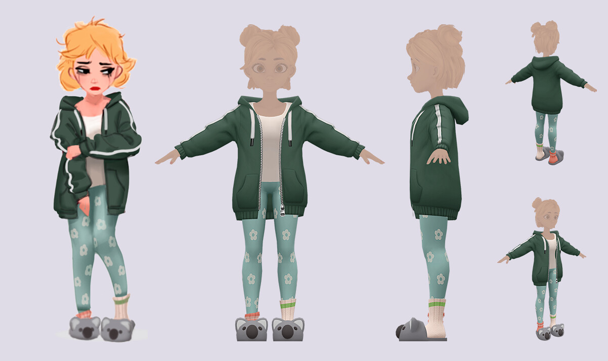 ArtStation - Slopy casual outfit for the character