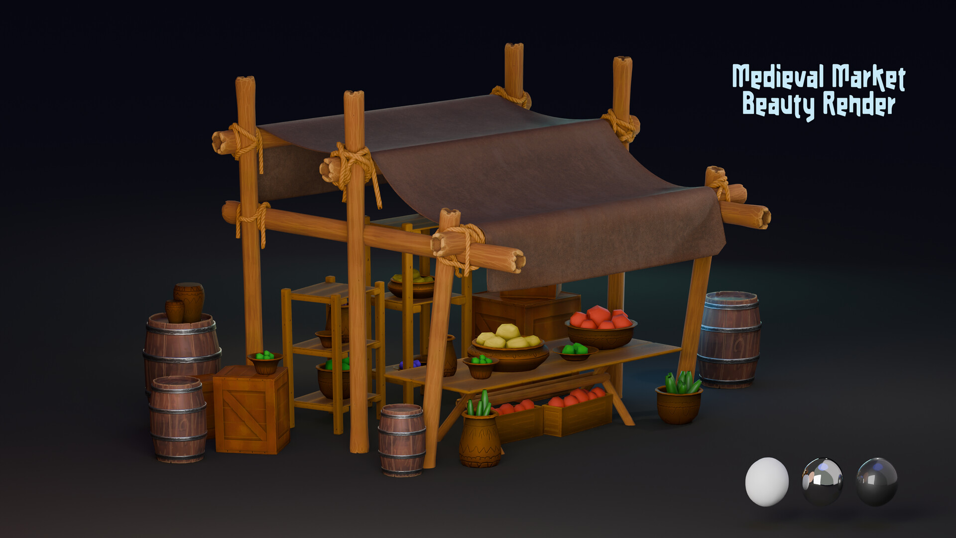 Dilshan Yapa - Stylized Medieval Market