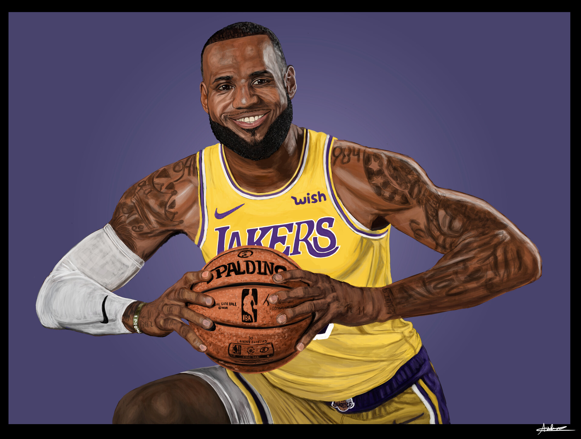 ArtStation - Portrait of Lebron "THE KING" James