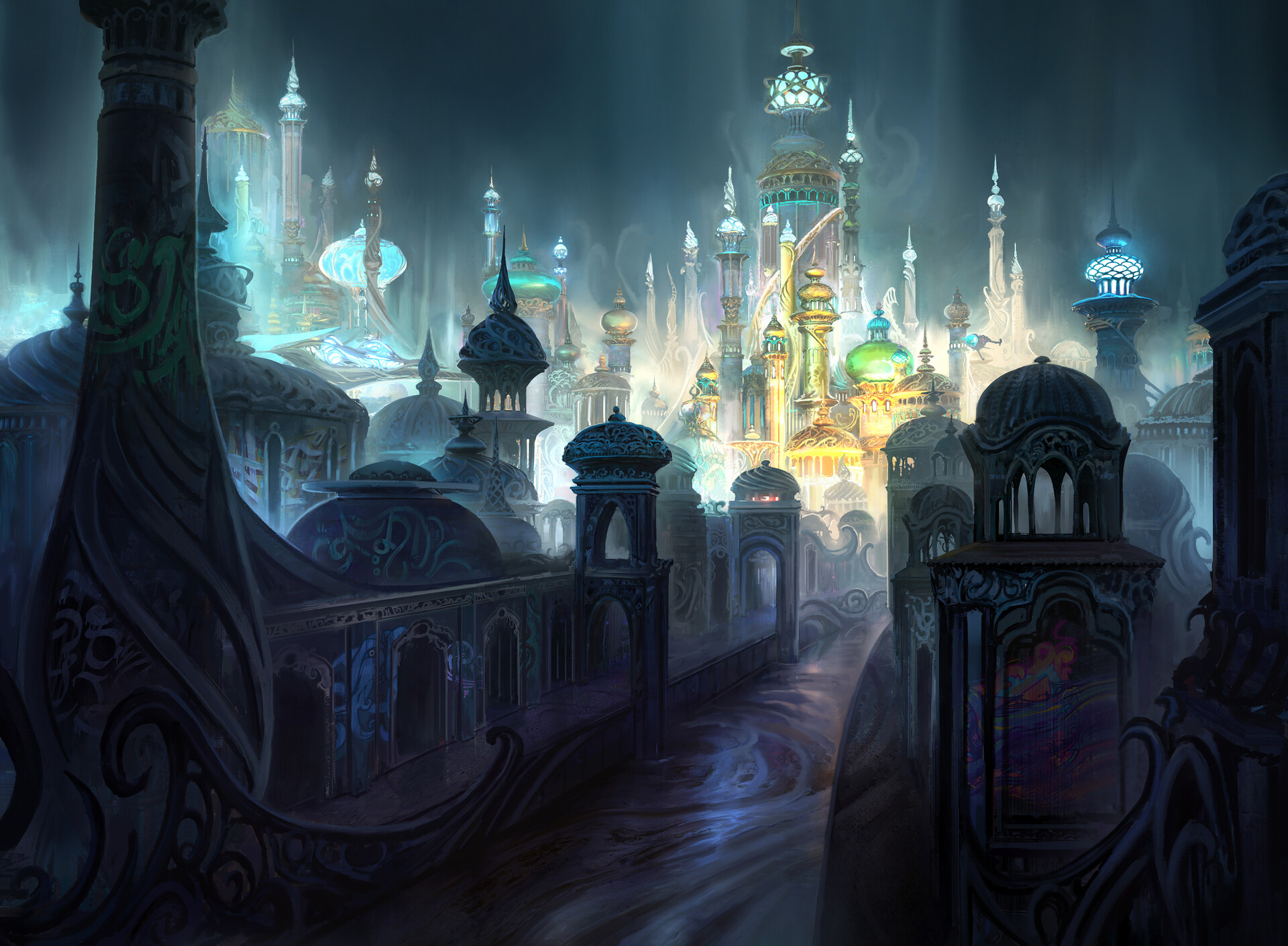 ArtStation - Magic the Gathering - Aetherdrift - Avishkar Swamp