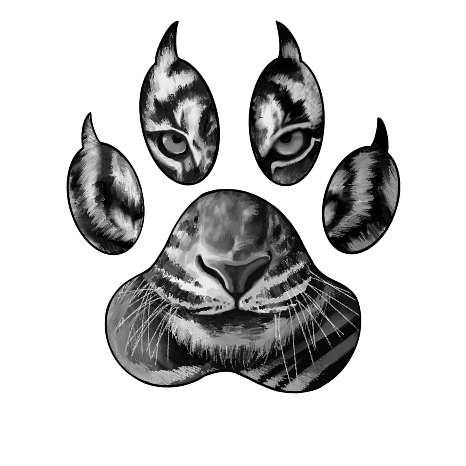 ArtStation - Tiger Claw - Tattoo Concept Art