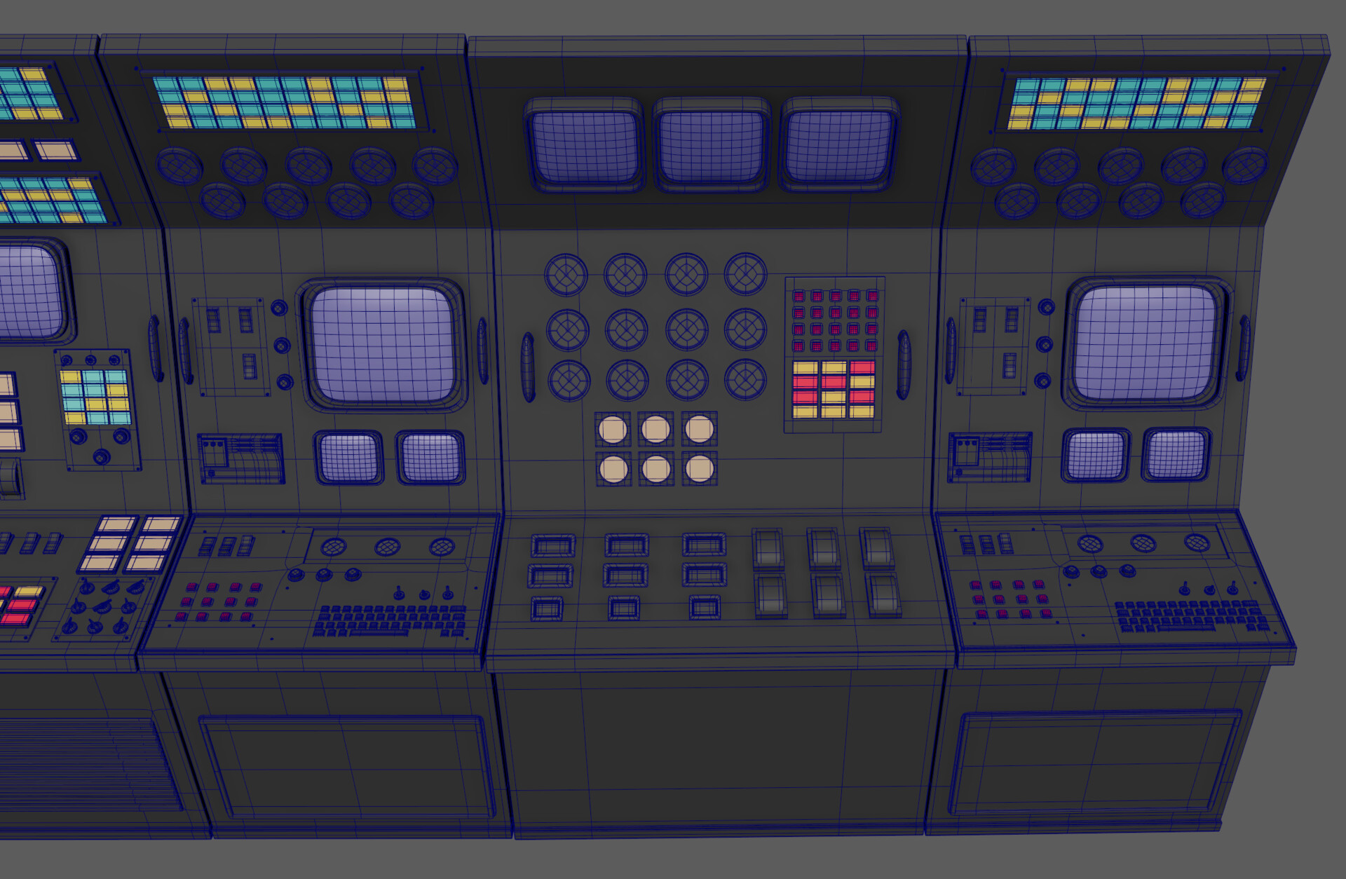 futuristic control room