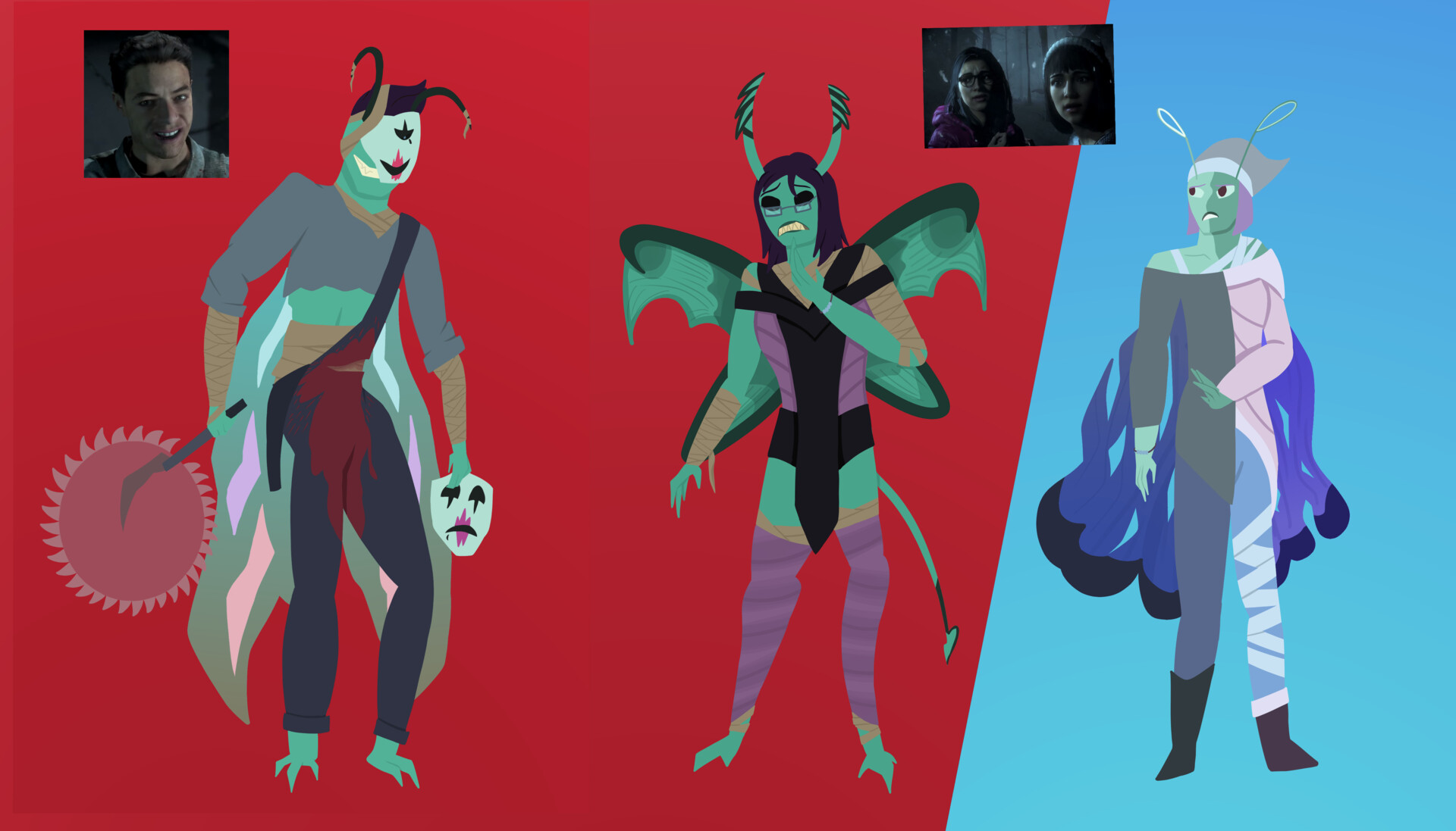 ArtStation - I did the redesign characters as Hazbin Sinners/Winners thing