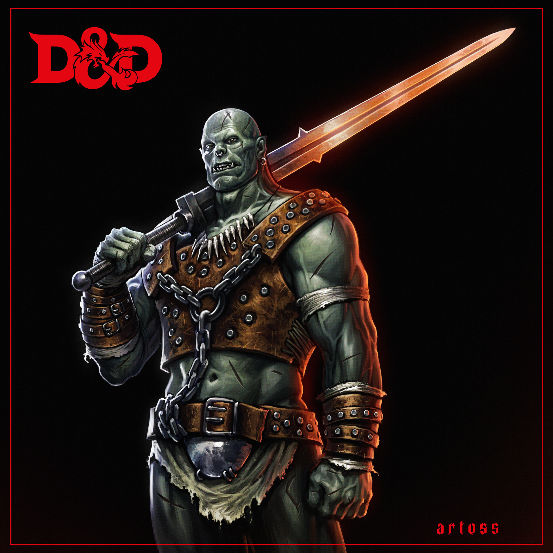 ArtStation - Half-orc and Dragonborn