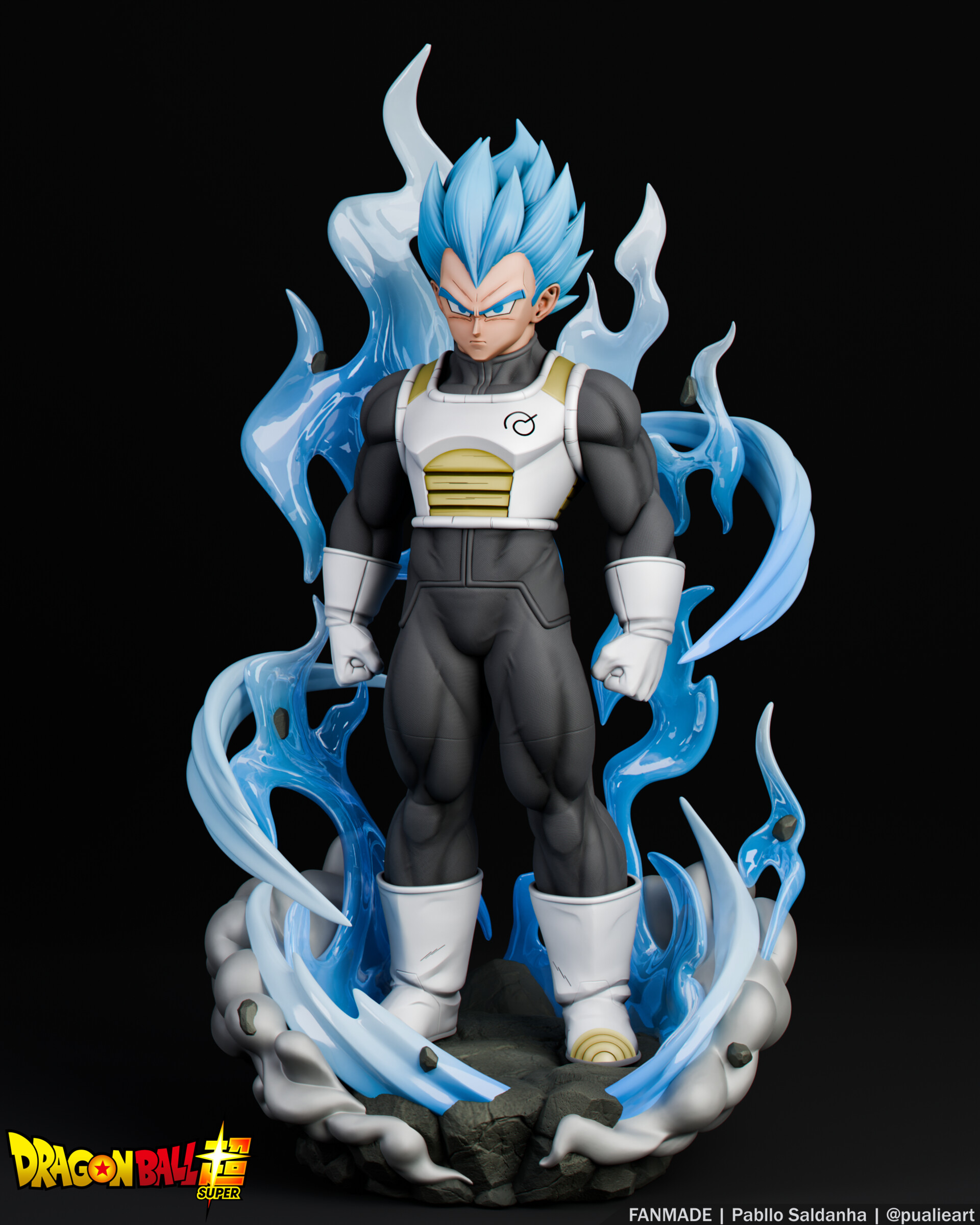 ArtStation - Vegeta from Dragon Ball Super - Fanmade Statue