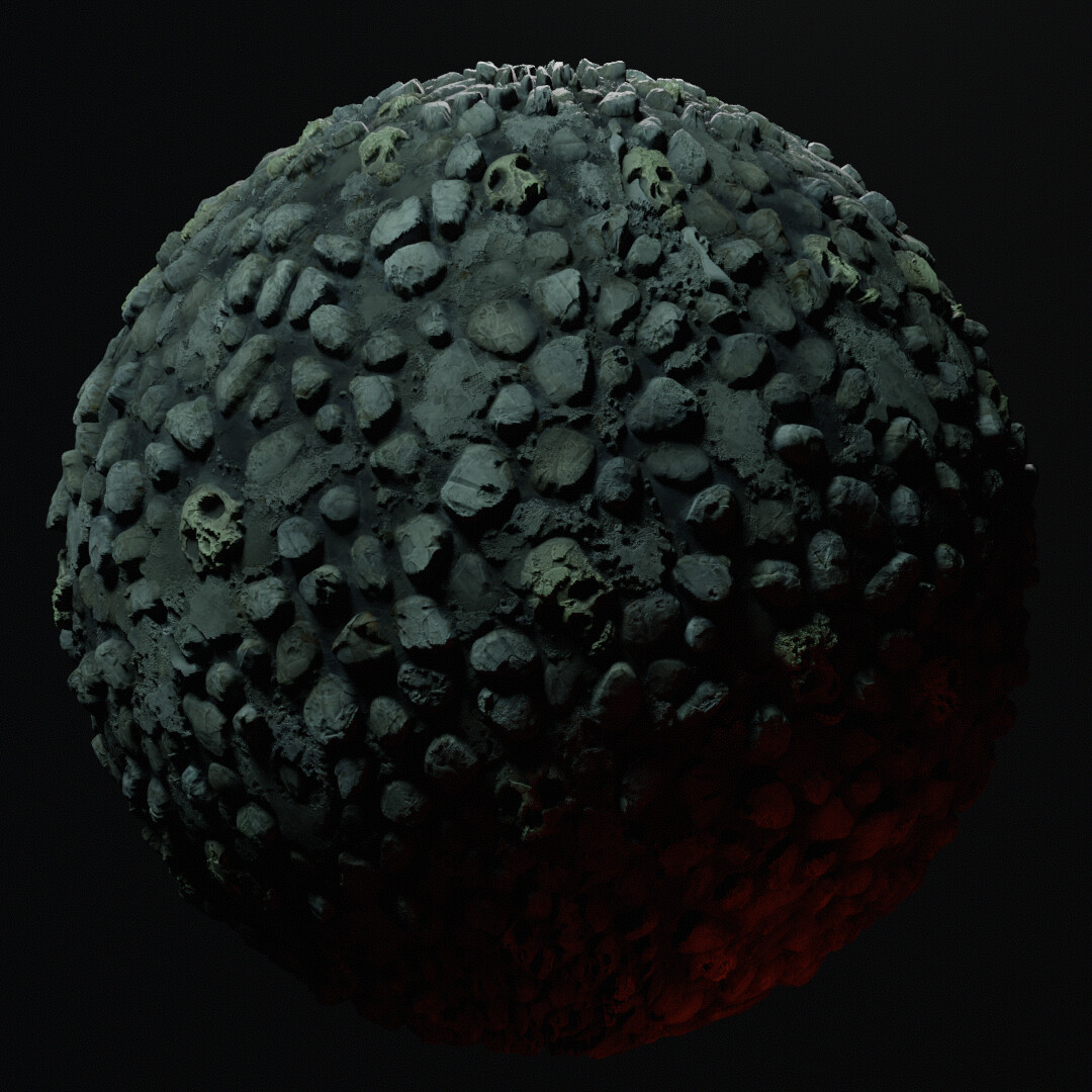 ArtStation - Catacomb Wall Material