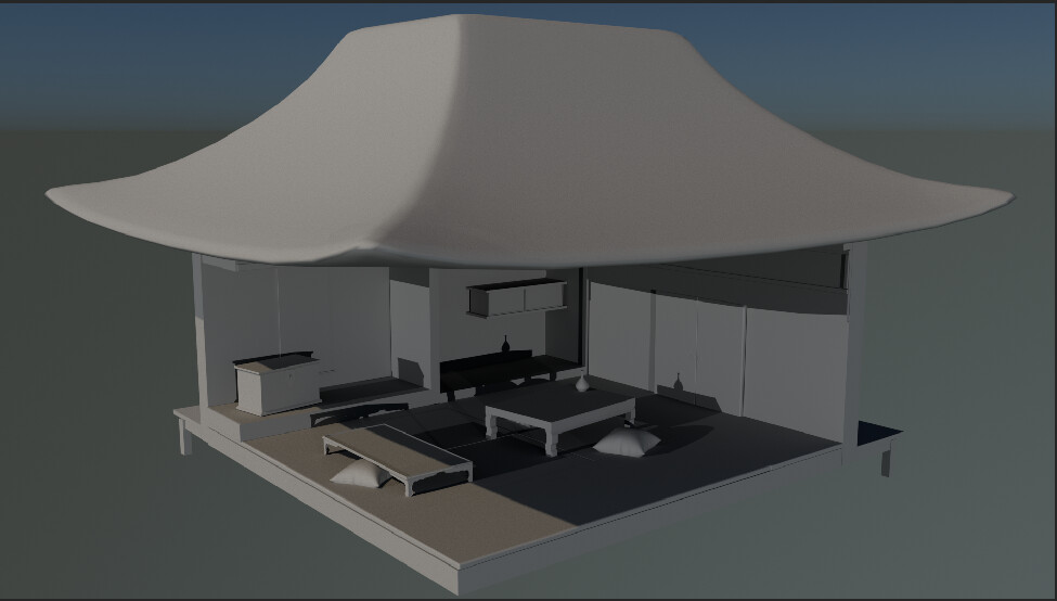 ArtStation - Japanese EDO period House/Diormama