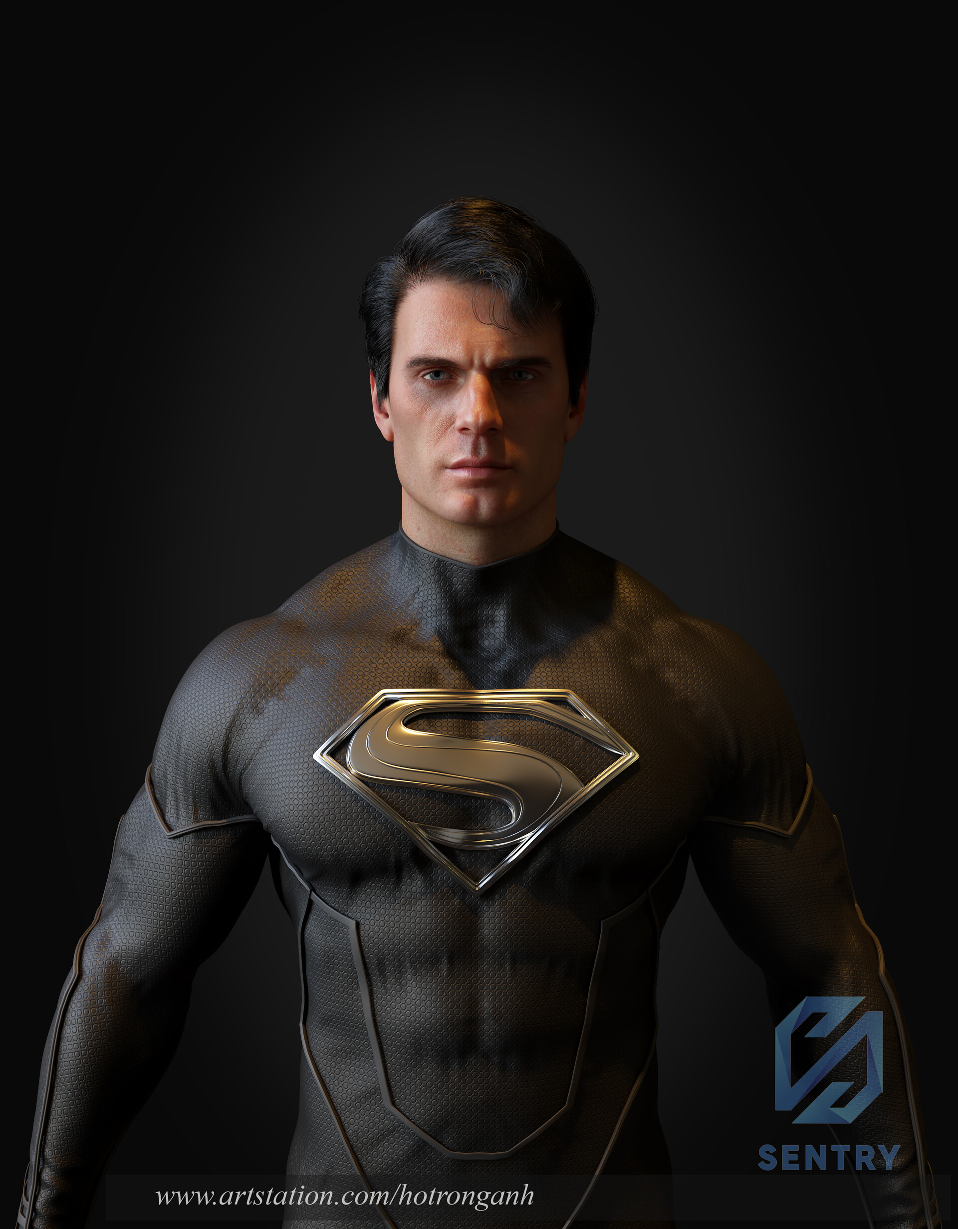 ArtStation - Black Suit Superman - 3D Model