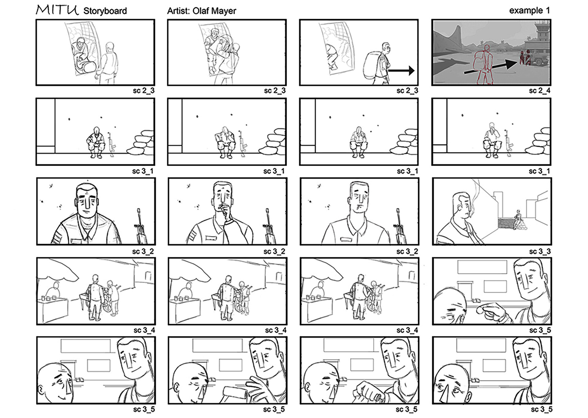 ArtStation - Mitu - Storyboard 2D Animated Short