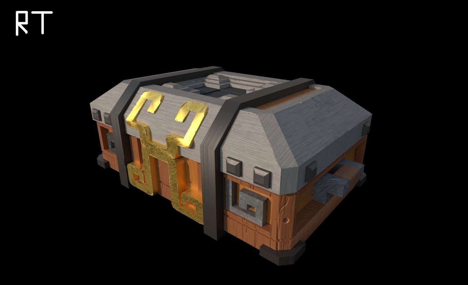 ArtStation - College Work Unit 9 - SkySaga Chest Asset