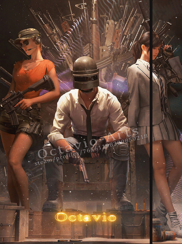 ArtStation - Steam Artwork Profile PUBG Animated