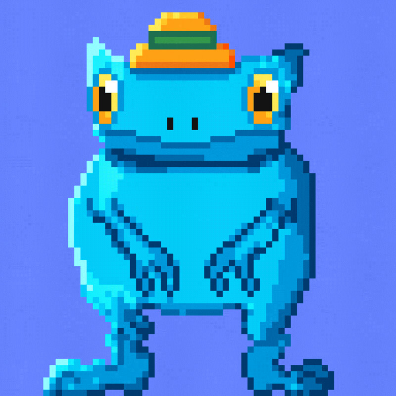 ArtStation - Blue Toad with a Hat