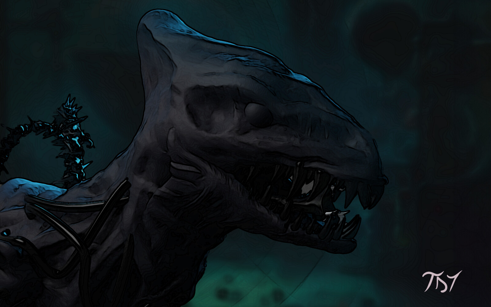 ArtStation - Spaceship Monster Spooky