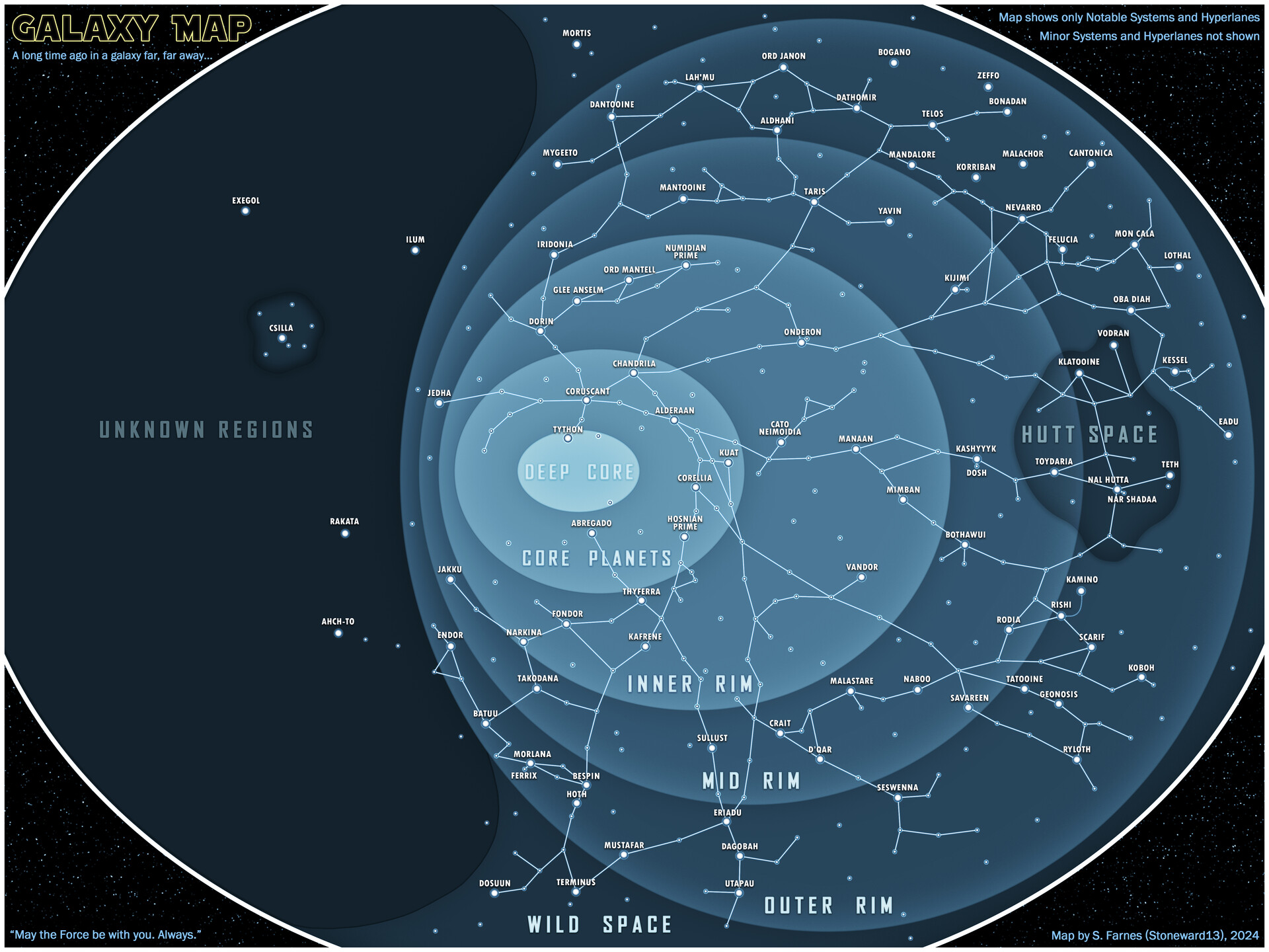 ArtStation - Star Wars Galaxy Map