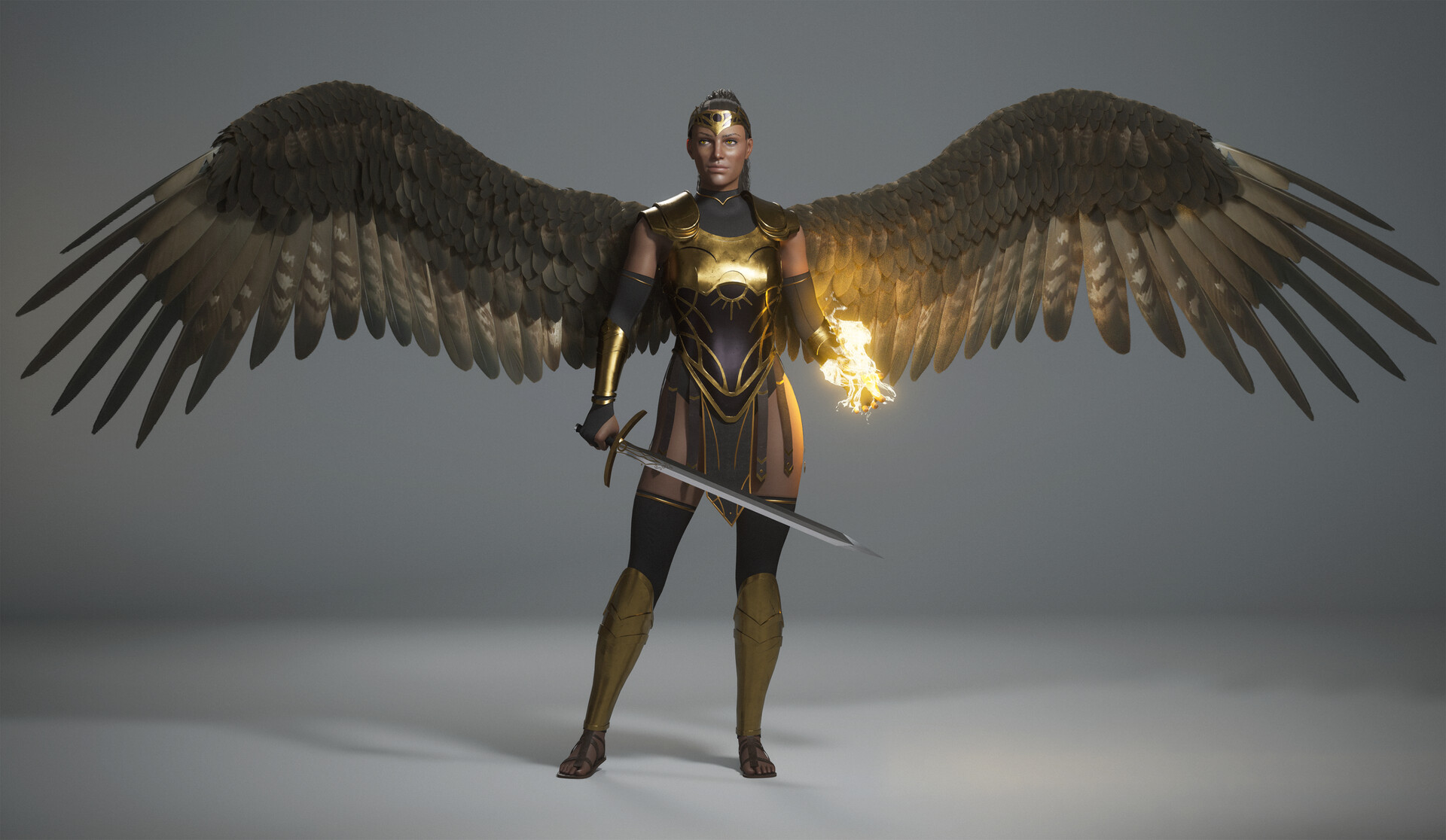 ArtStation - Winged Warrior - Game Character