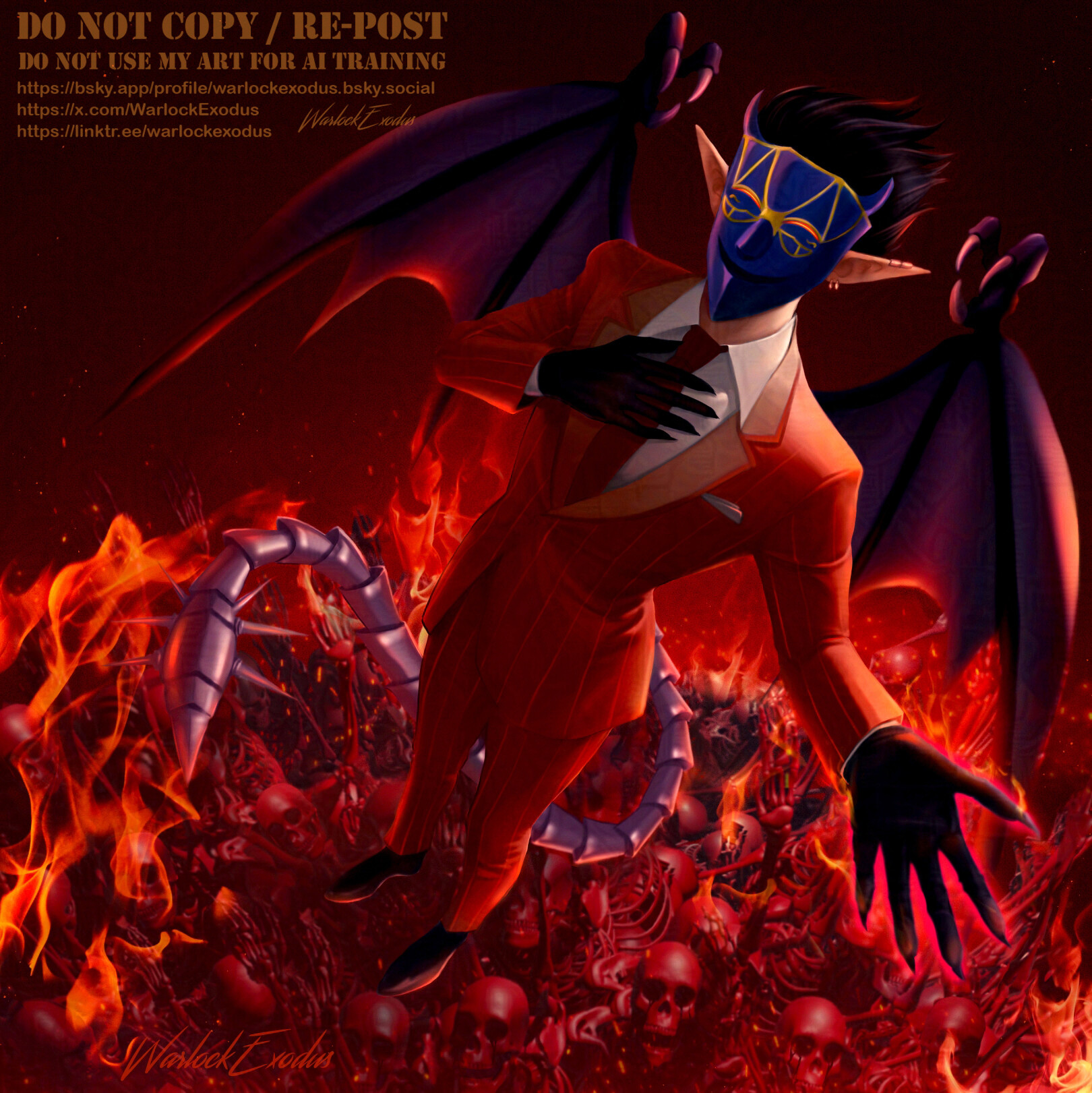 ArtStation - Yaldabaoth the demon emperor