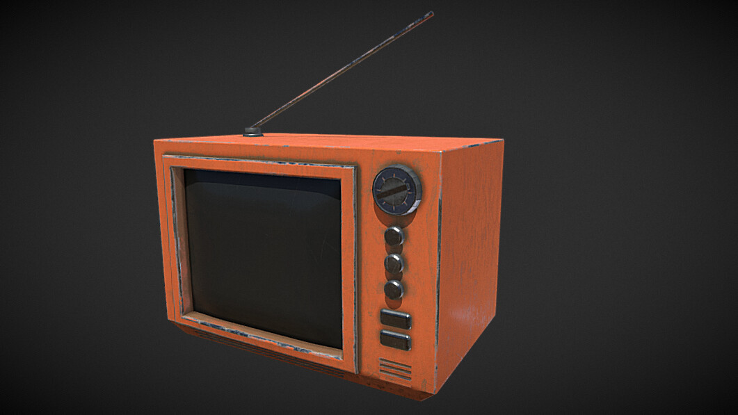 ArtStation - 3D TV - My First Ever 3D Project