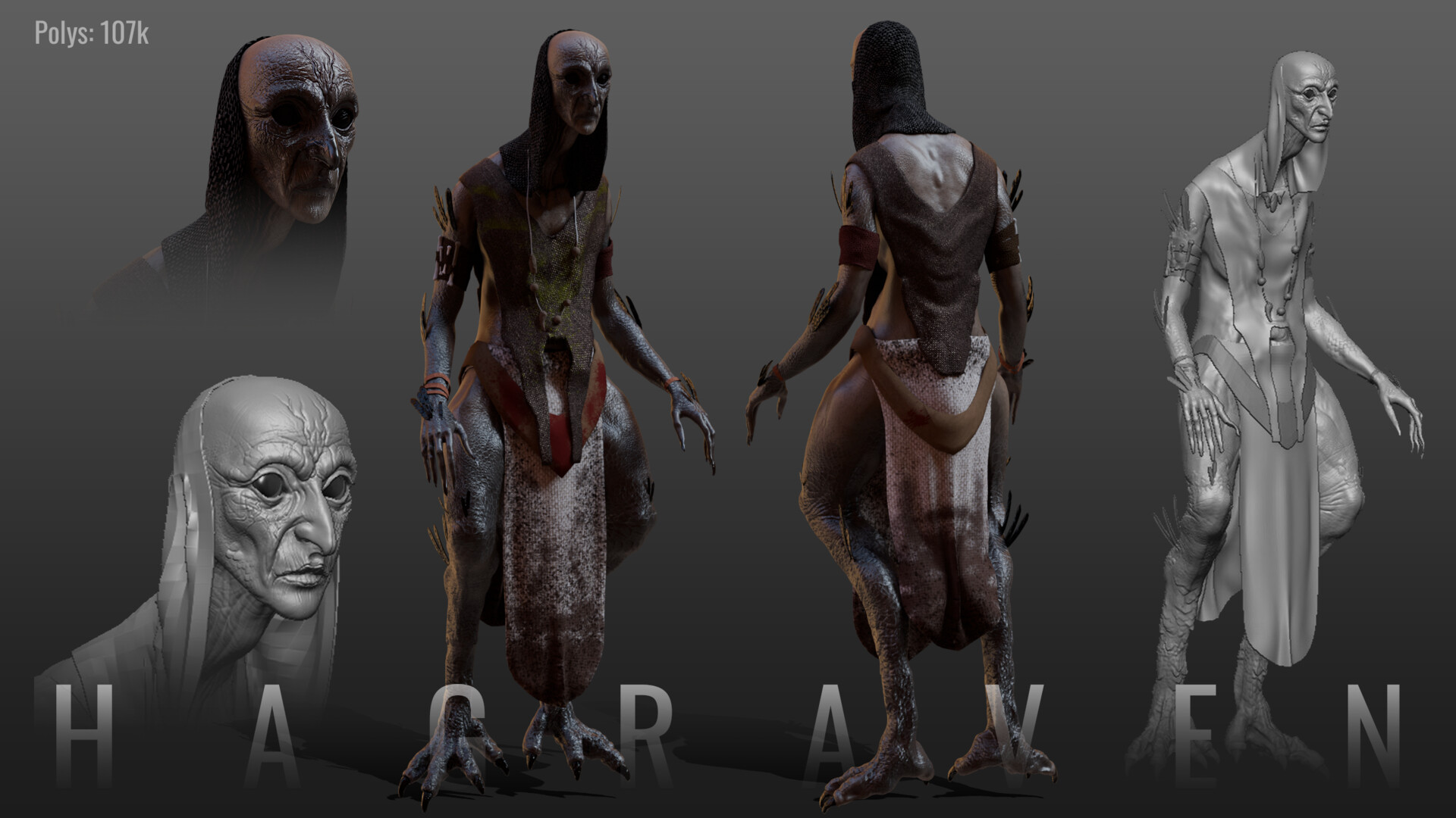 ArtStation - Hagraven - Redesign - Skyrim