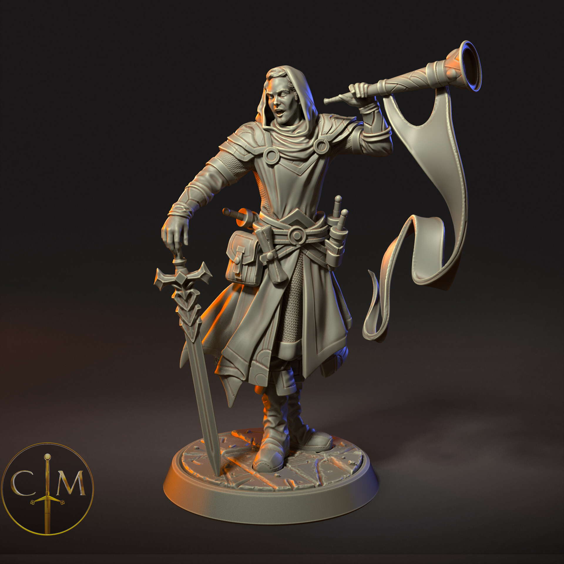 ArtStation - MINIATURE Herald of the Great Tournament - CLAYMORE