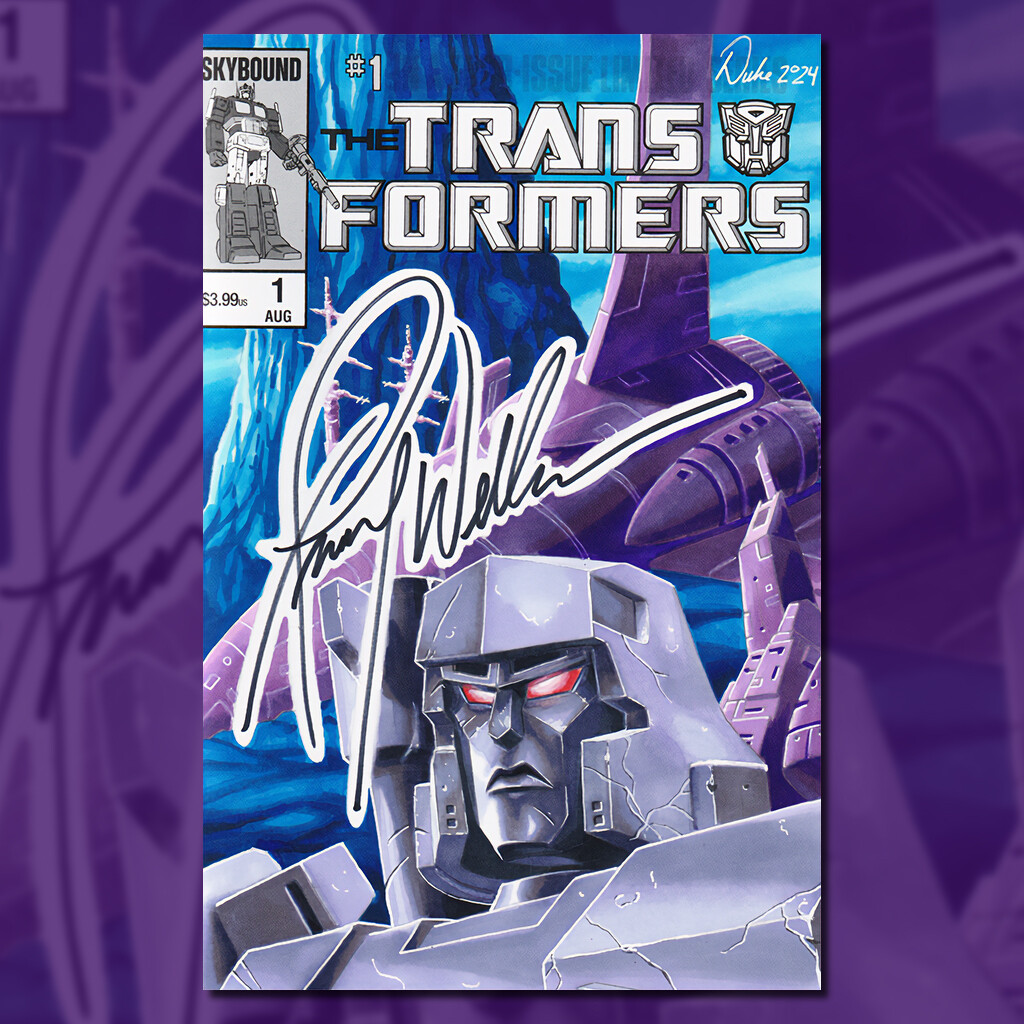 David Duke - Megatron Sketch Cover signed by the legendary voice actor ...