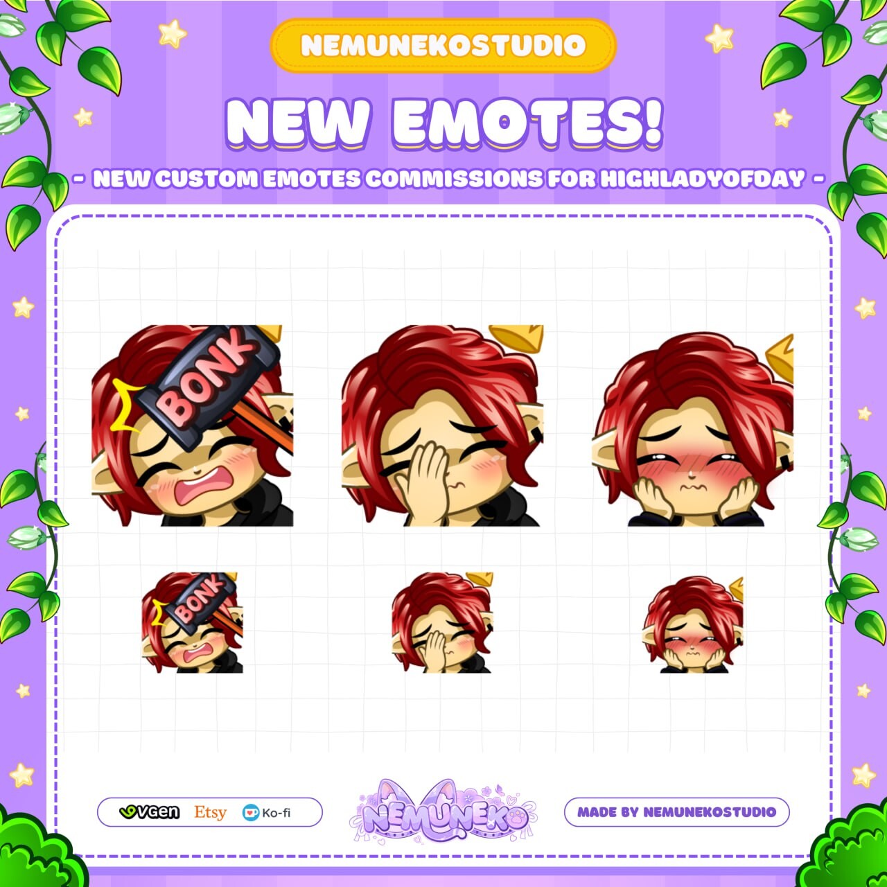 ArtStation - ️CUSTOM CHIBI EMOTES ️