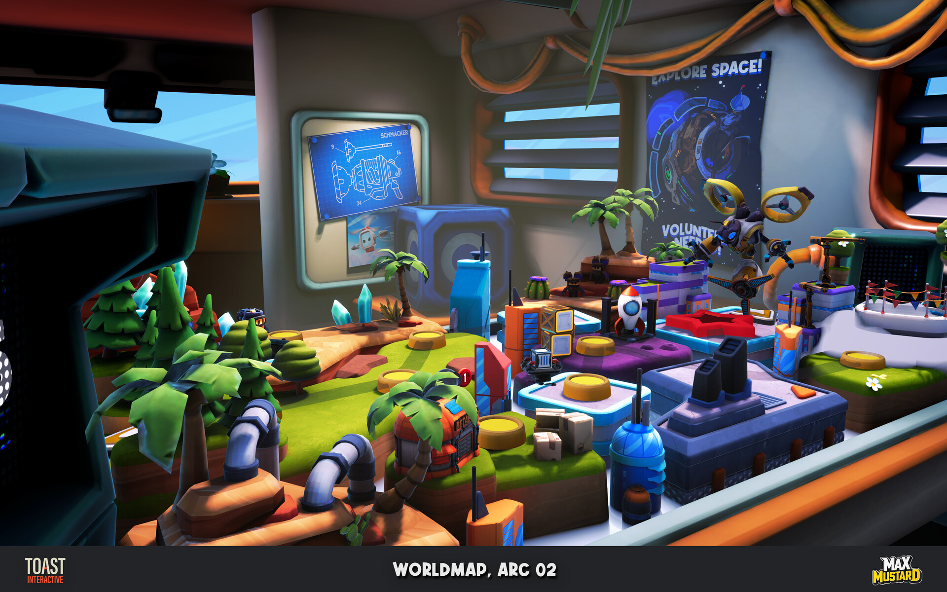 Jonathan Bradley, CGI Generalist - Max Mustard - World Map, Arc 02