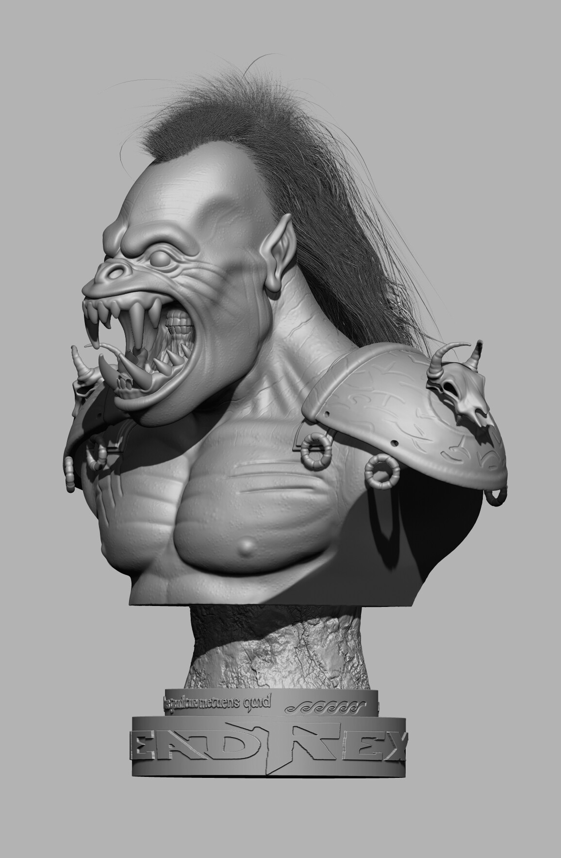 ArtStation - Rawhead Rex bust