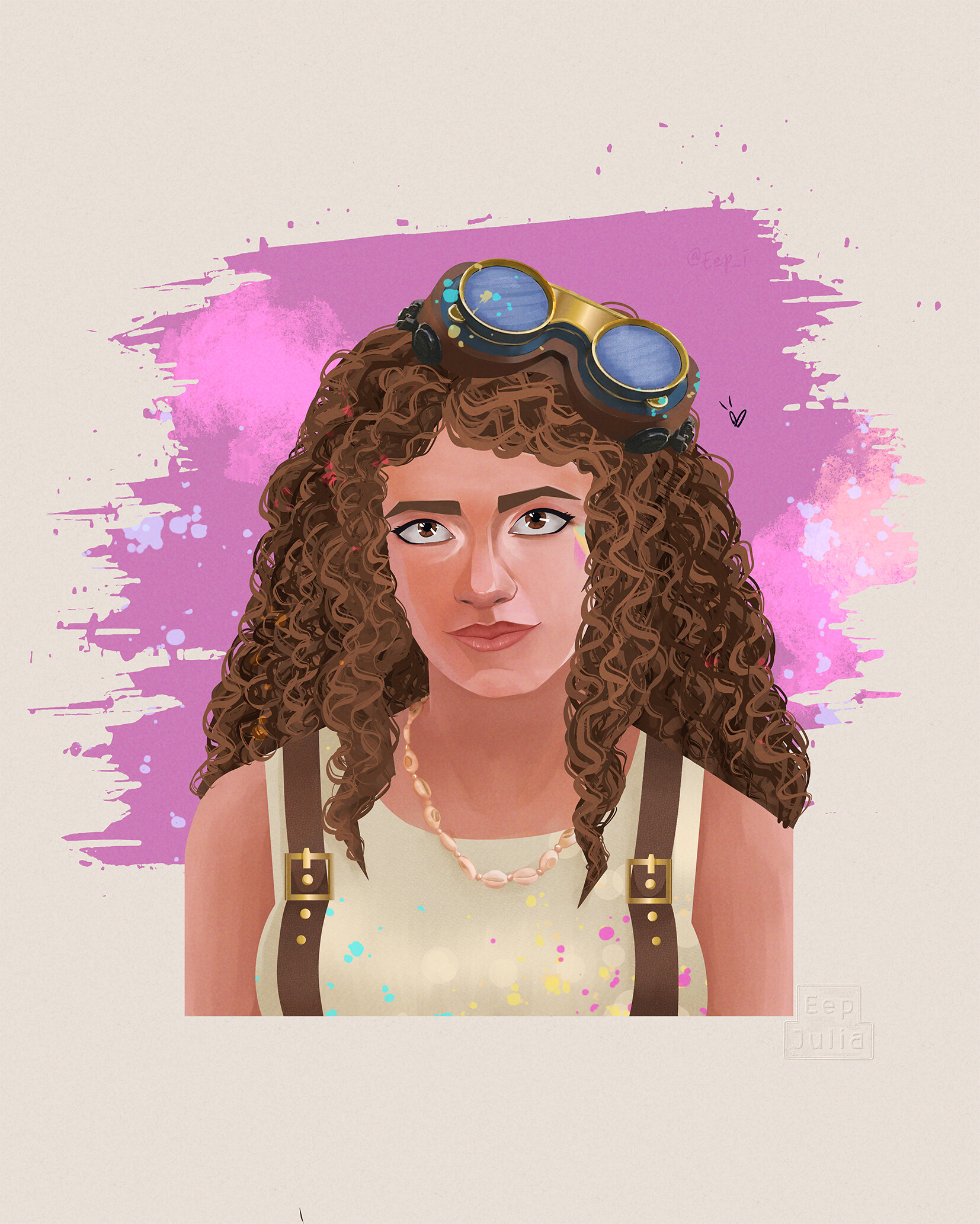 ArtStation - self-portait (study arcane style)