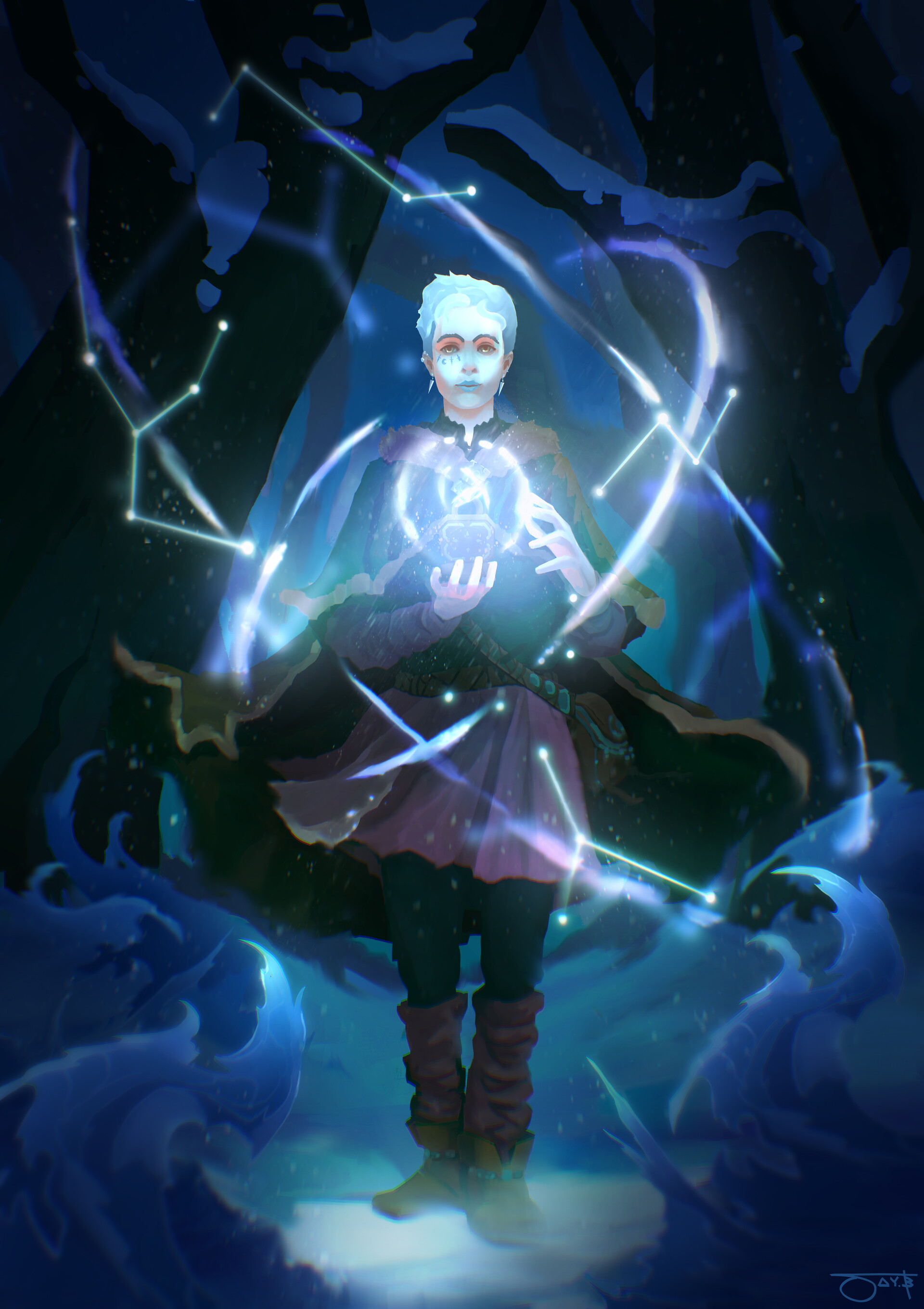 ArtStation - Vess Aryndine - Stellaria - DnD Character Illustration