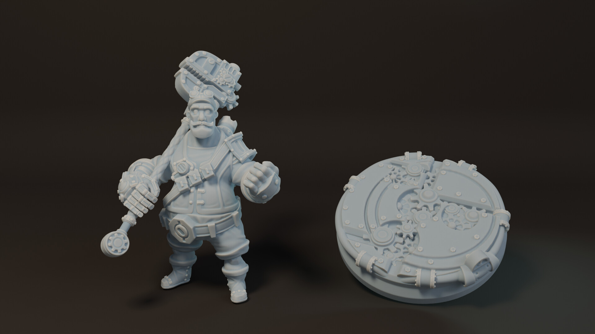 Artemy - Torchlight 2 inspired engineer miniature