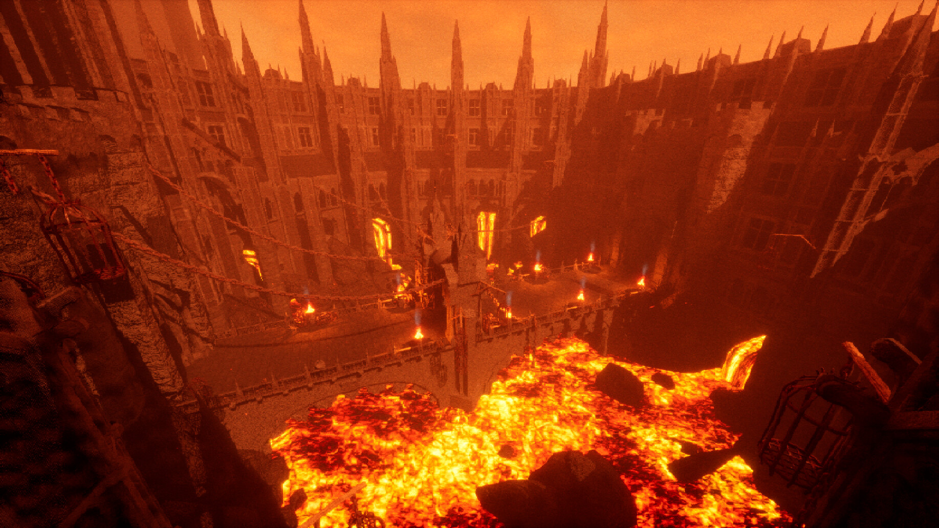 ArtStation - Volcano Castle