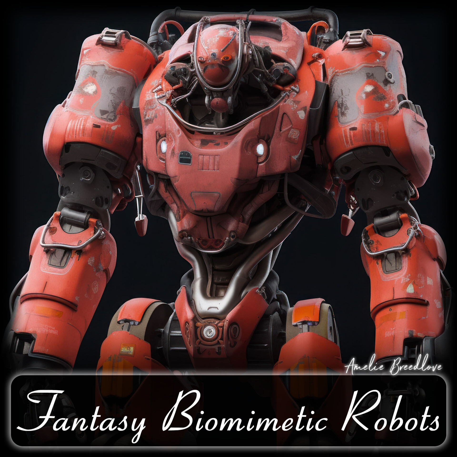 ArtStation - 200 Fantasy Biomimetic Robots Reference Pack | 4K | v.10