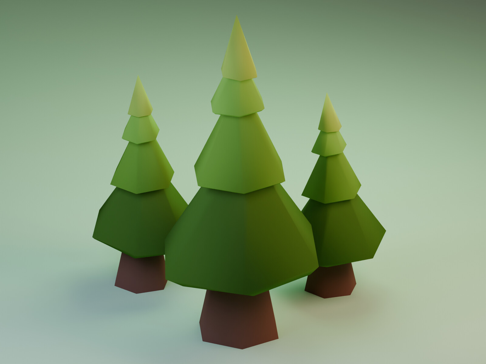 ArtStation - Loy-poly Fir