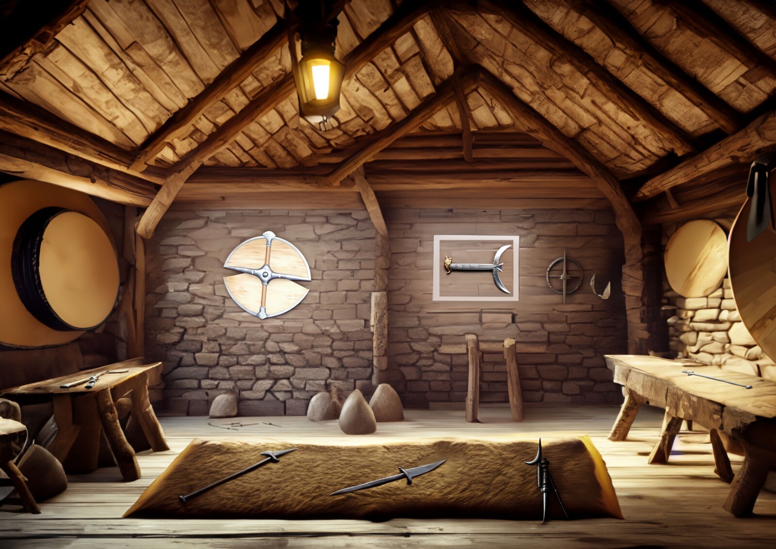 ArtStation - Viking style room