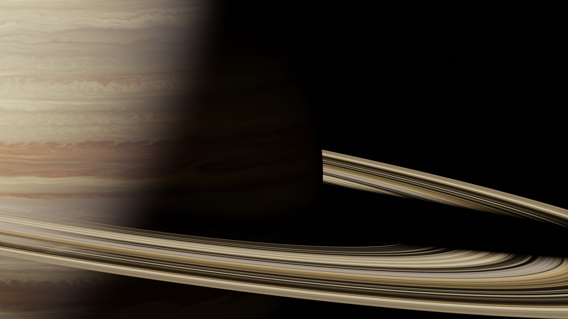 ArtStation - Saturn With Rings