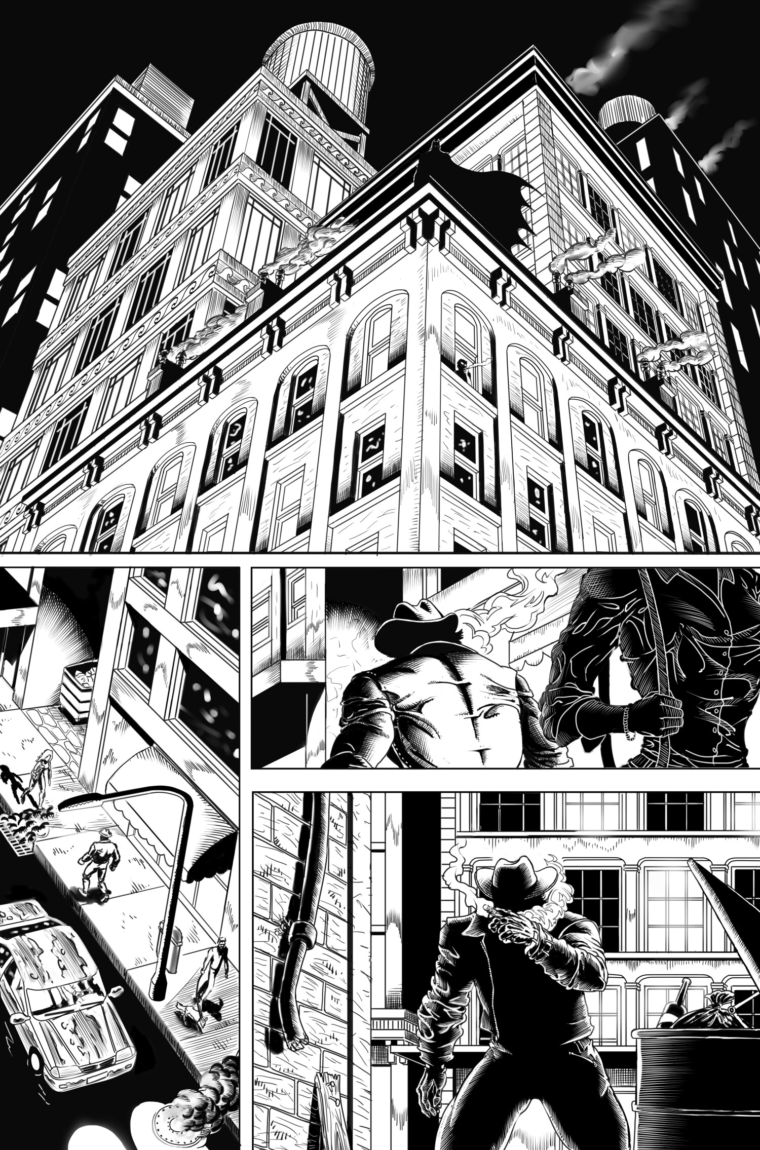 ArtStation - Batman VS Wolverine sample comics 01
