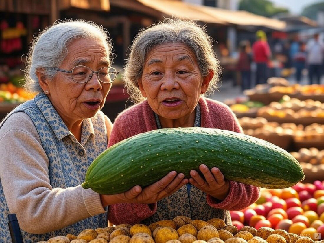 ArtStation - Reus - IA (old women and big cucumber) - Baix Camp