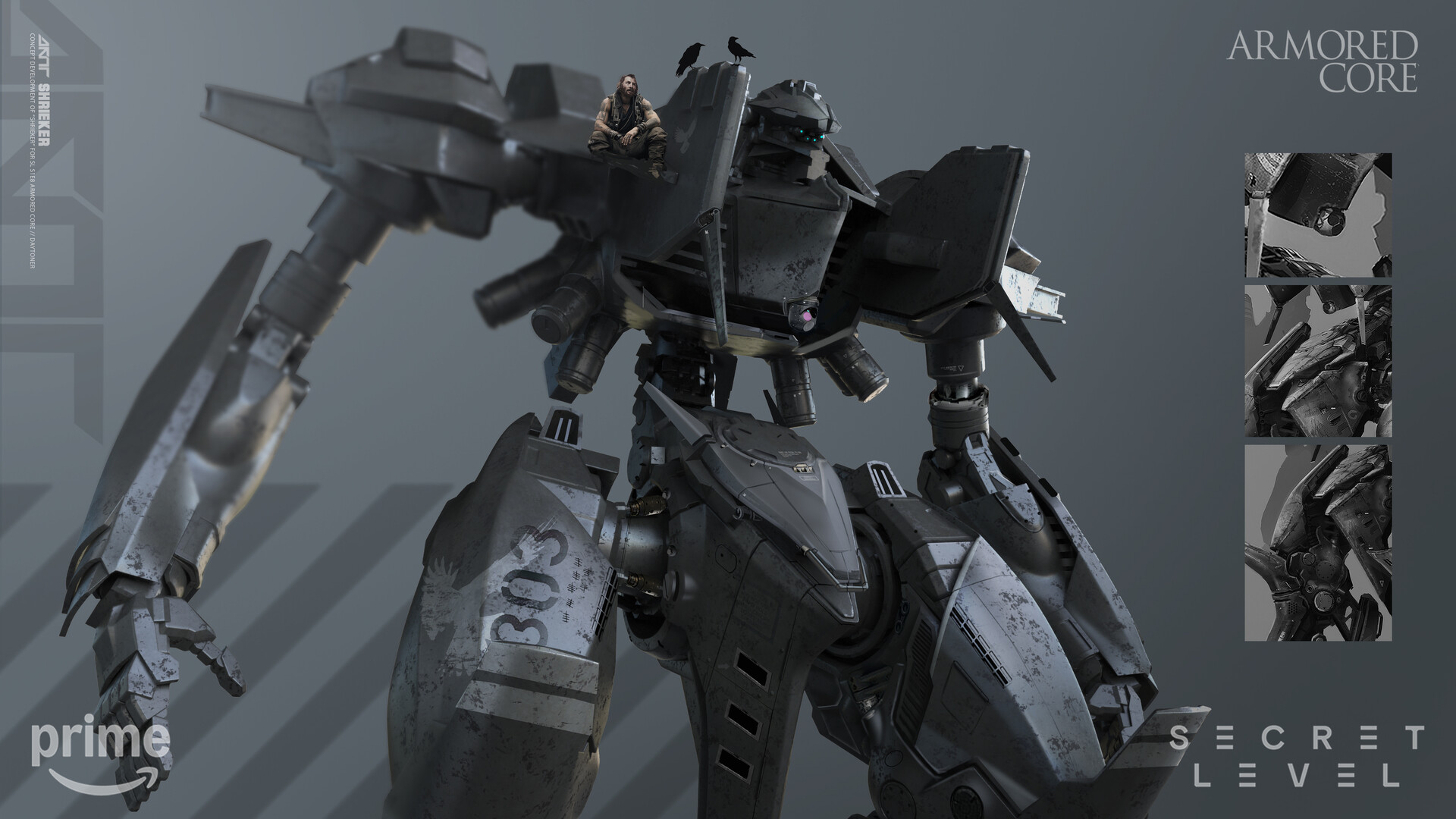 DAYTONER. - SECRET LEVEL // ARMORED CORE "SHRIEKER" CONCEPTS