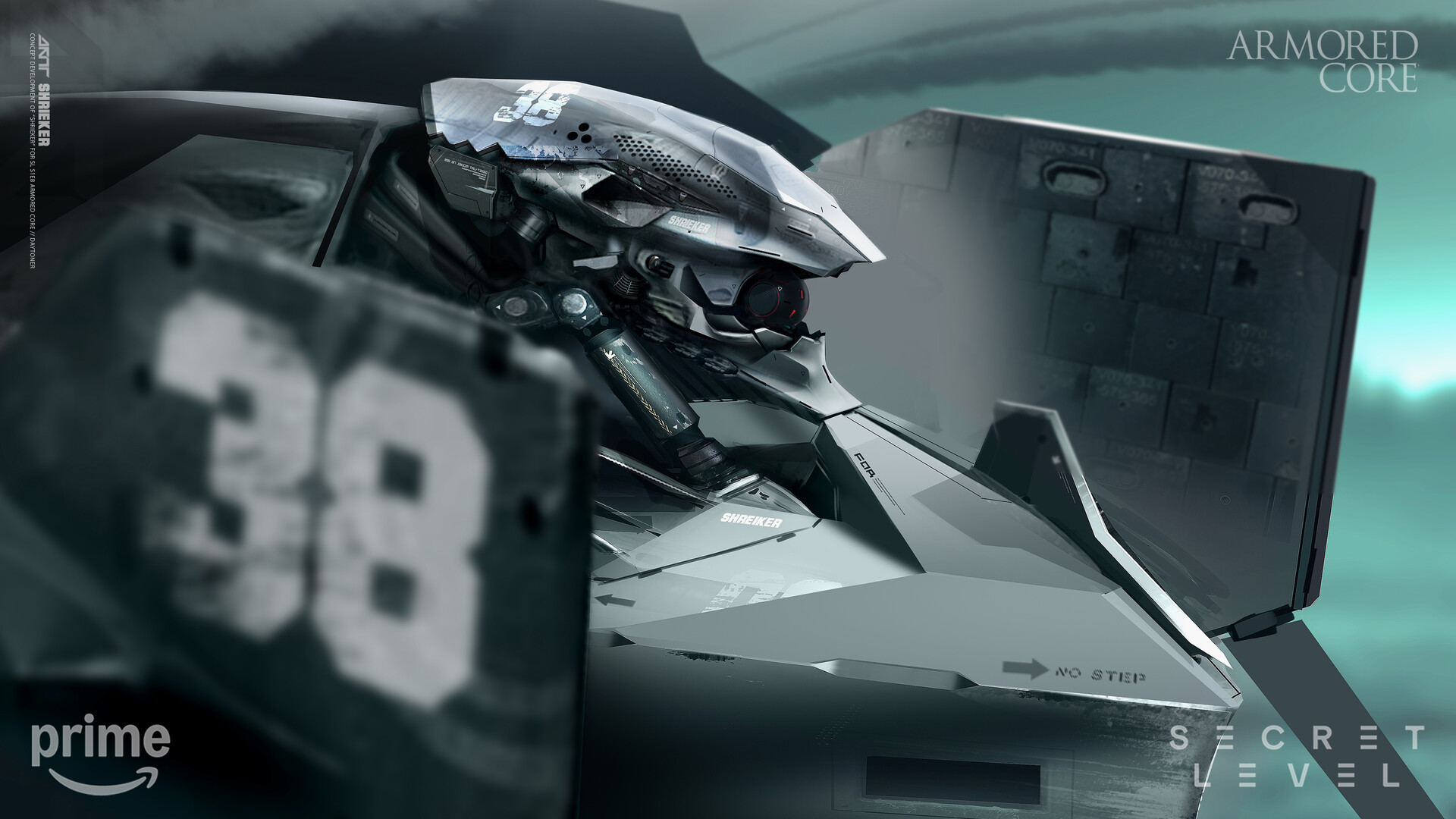 DAYTONER. - SECRET LEVEL // ARMORED CORE "SHRIEKER" CONCEPT SKETCHES