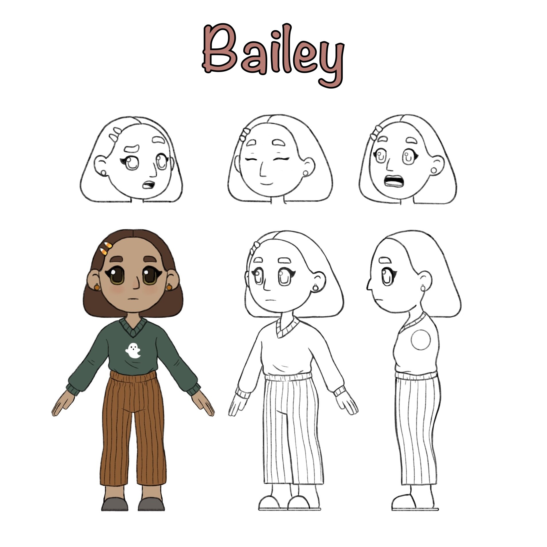 ArtStation - Bailey Character Sheet