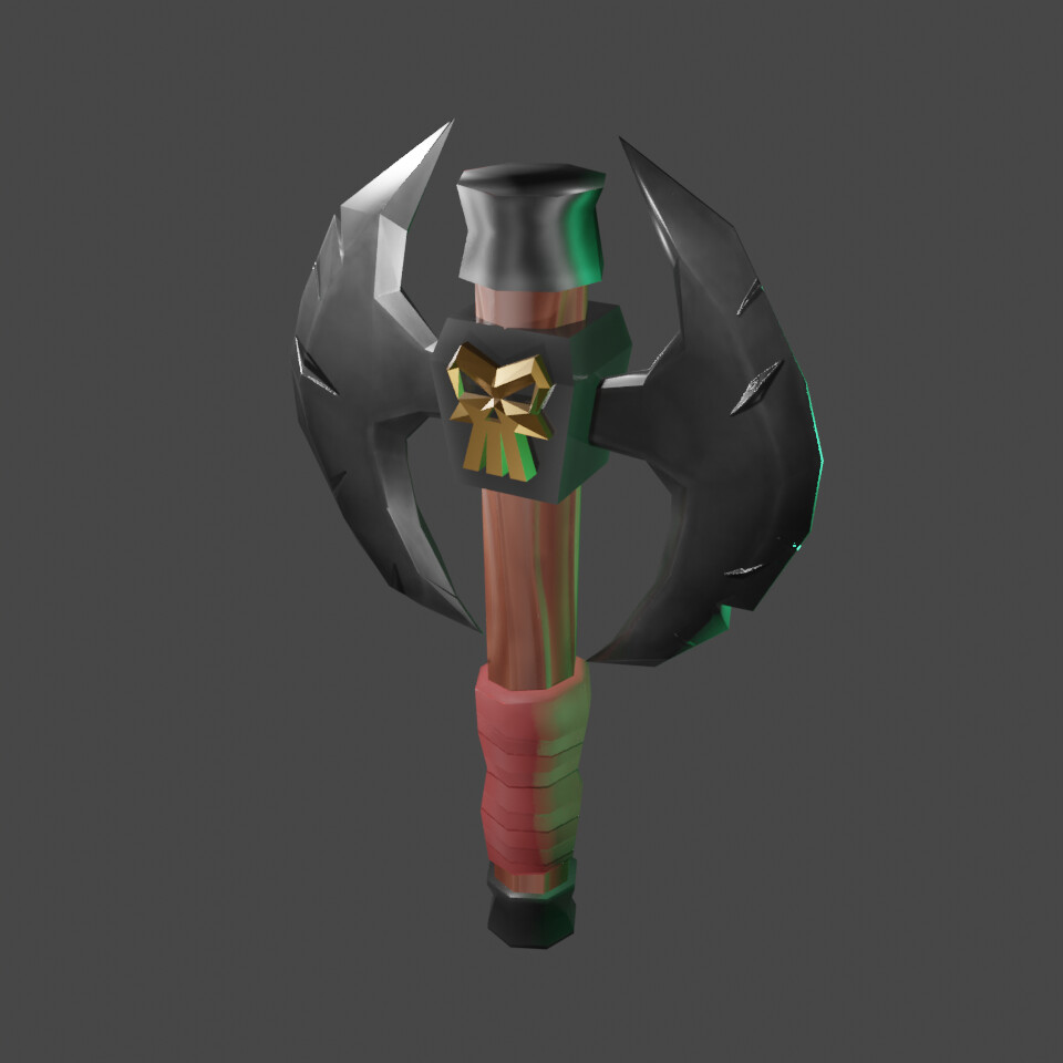 ArtStation - Boss skull axe