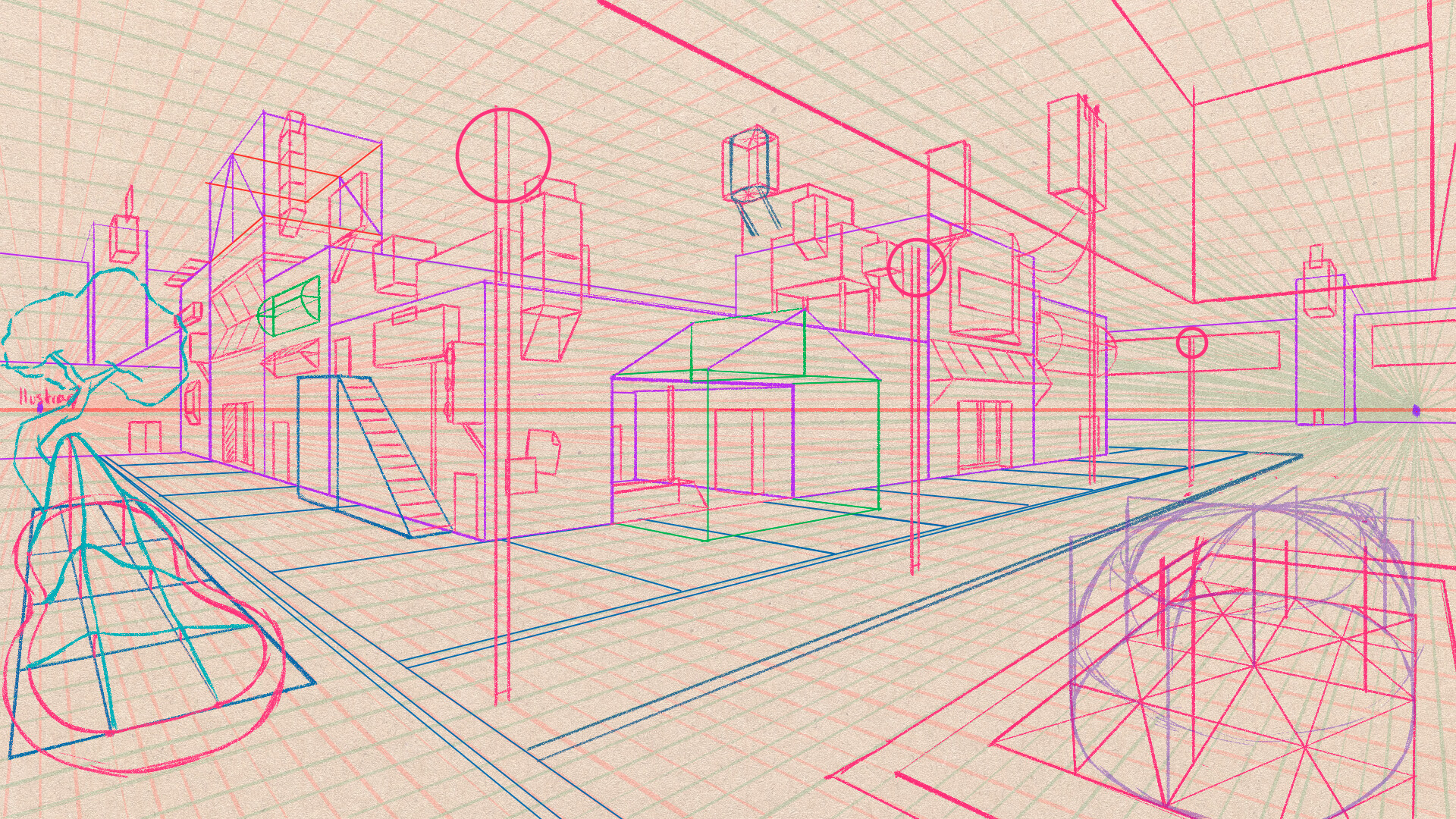 ArtStation - BG Design and Structure / Practice - Octopus City