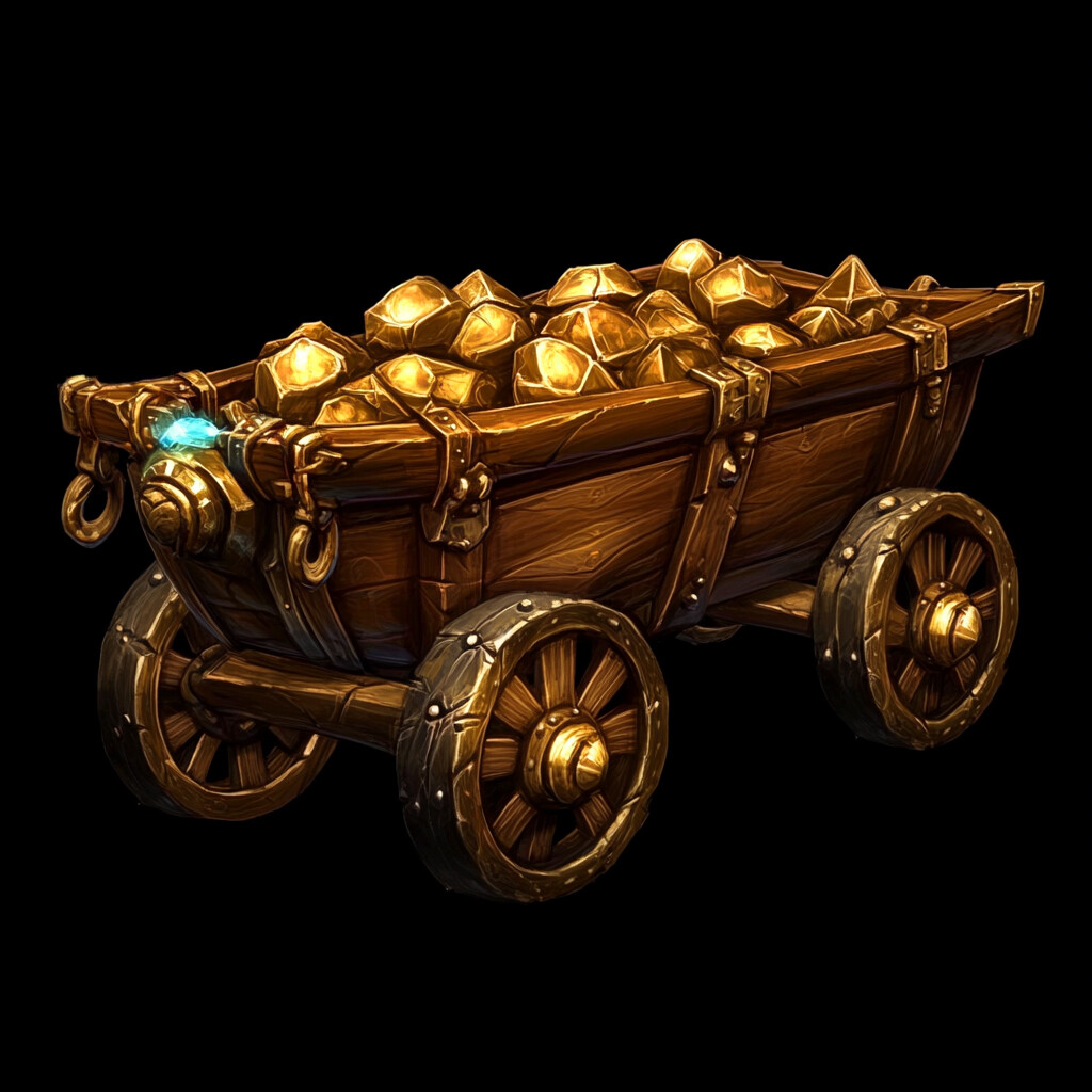 ArtStation - World of Warcraft Golden Mine Cart