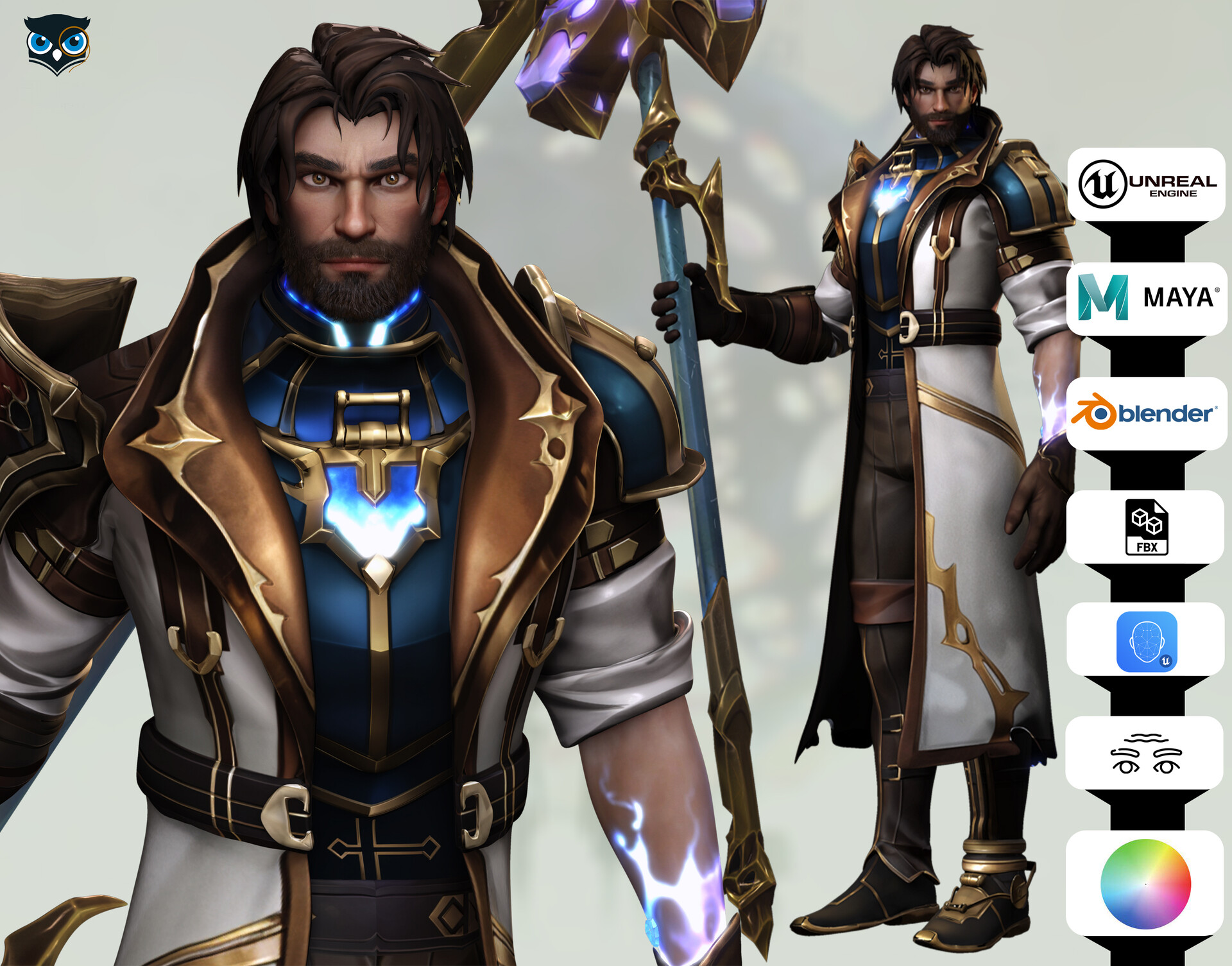 ArtStation - Survivor Jayce Arcane 2 Low-poly 3D model