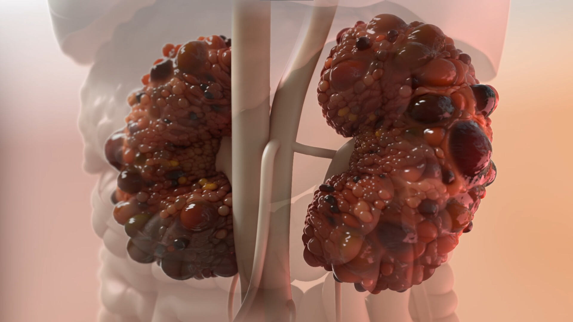 ArtStation - ADPKD (Autosomal dominant polycystic kidney disease)