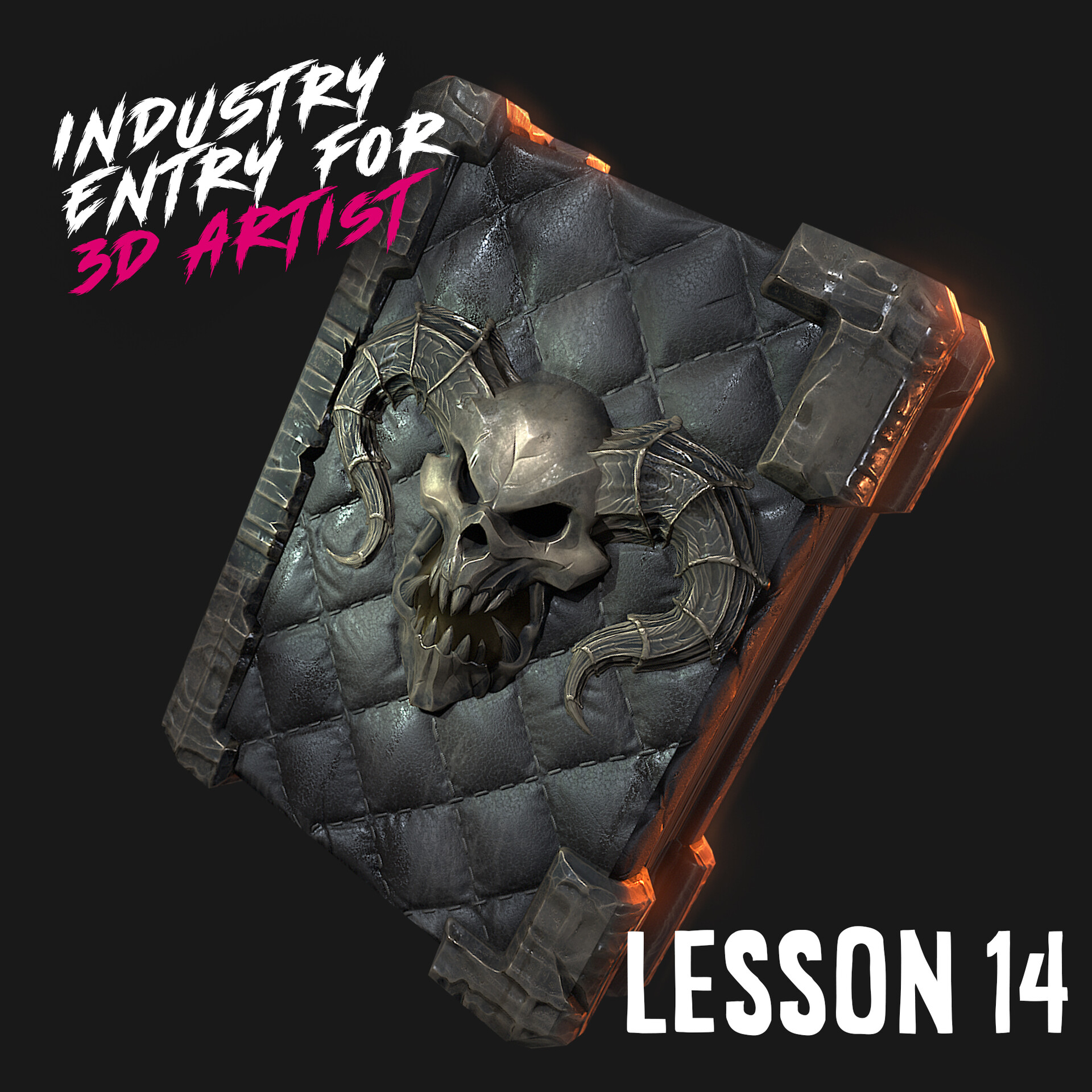 ArtStation - Stylized Tome | Lesson 14