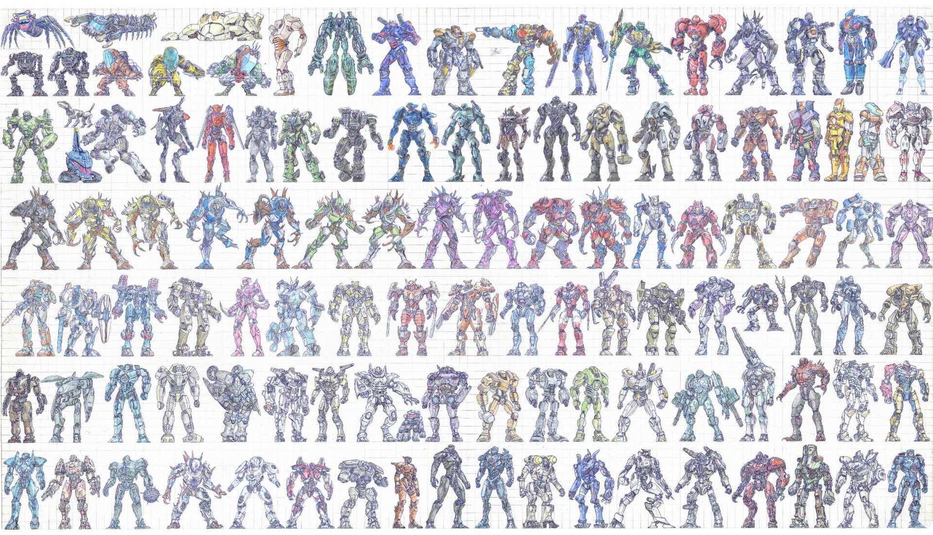 ArtStation - Every Pacific Rim giant robots (Jaegers) (part 1)